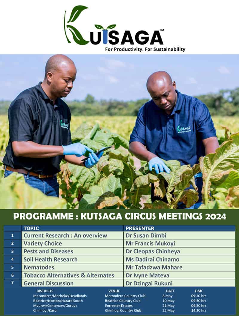 A spotlight on issues critical to tobacco production with the Kutsaga ...